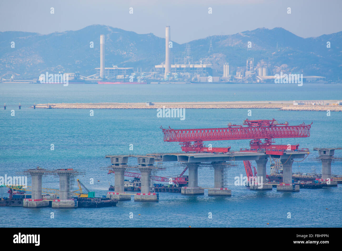 Constructing bridge in Hong Kong Stock Photo - Alamy