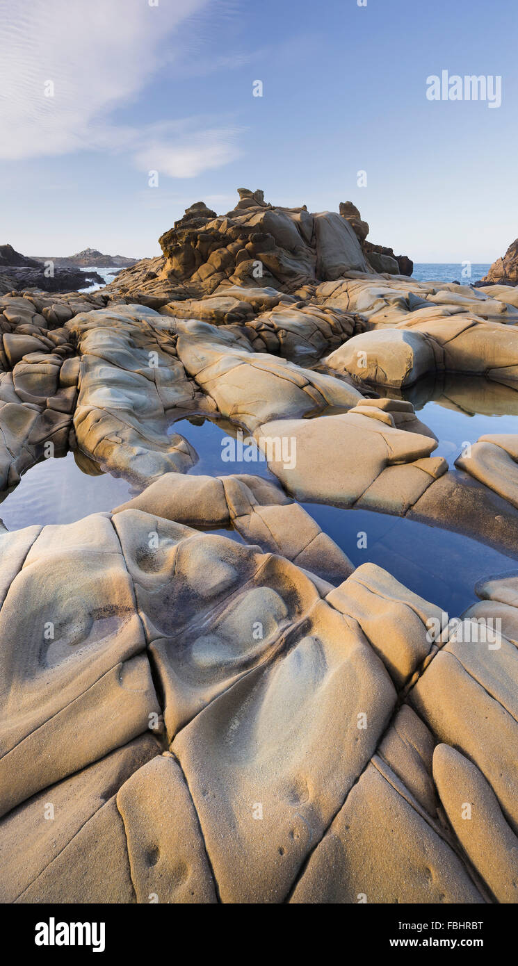 Sandstone, Salt Point State Park, Sonoma Coast, California, USA Stock ...