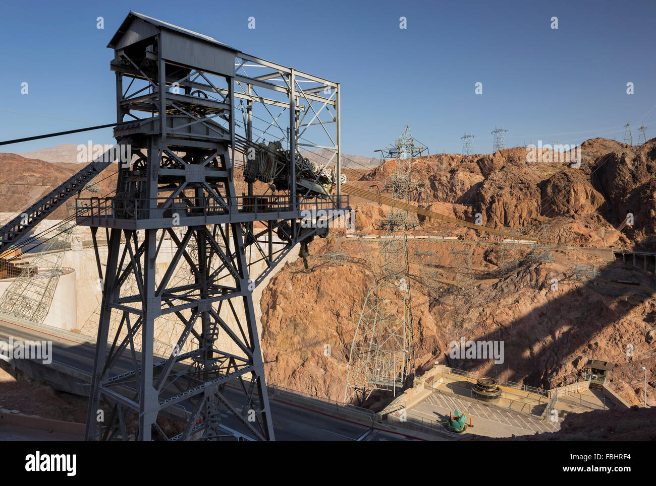 Cable car at Hoover Dam, Nevada, USA Stock Photo - Alamy