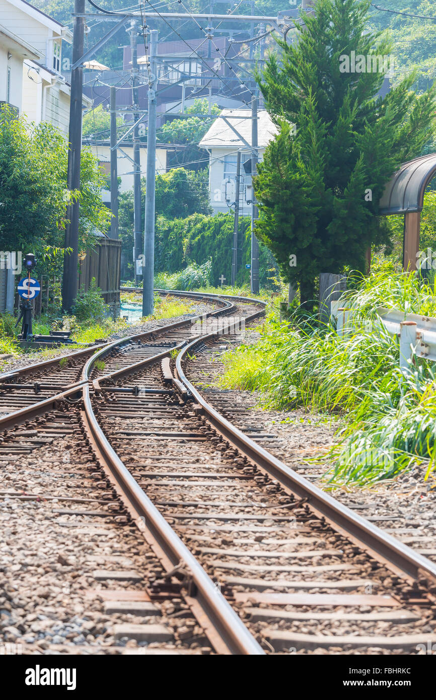 Railway at Japan Stock Photo - Alamy