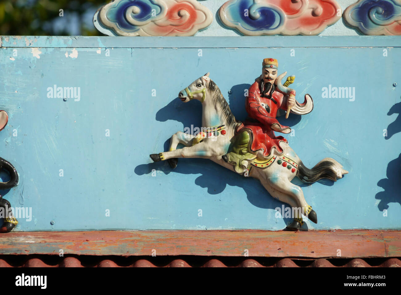 Decorations of Chinese Deities in a Temple Stock Photo - Alamy