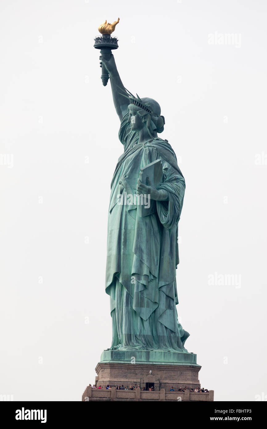 The Statue of Liberty is a colossal neoclassical sculpture on Liberty ...