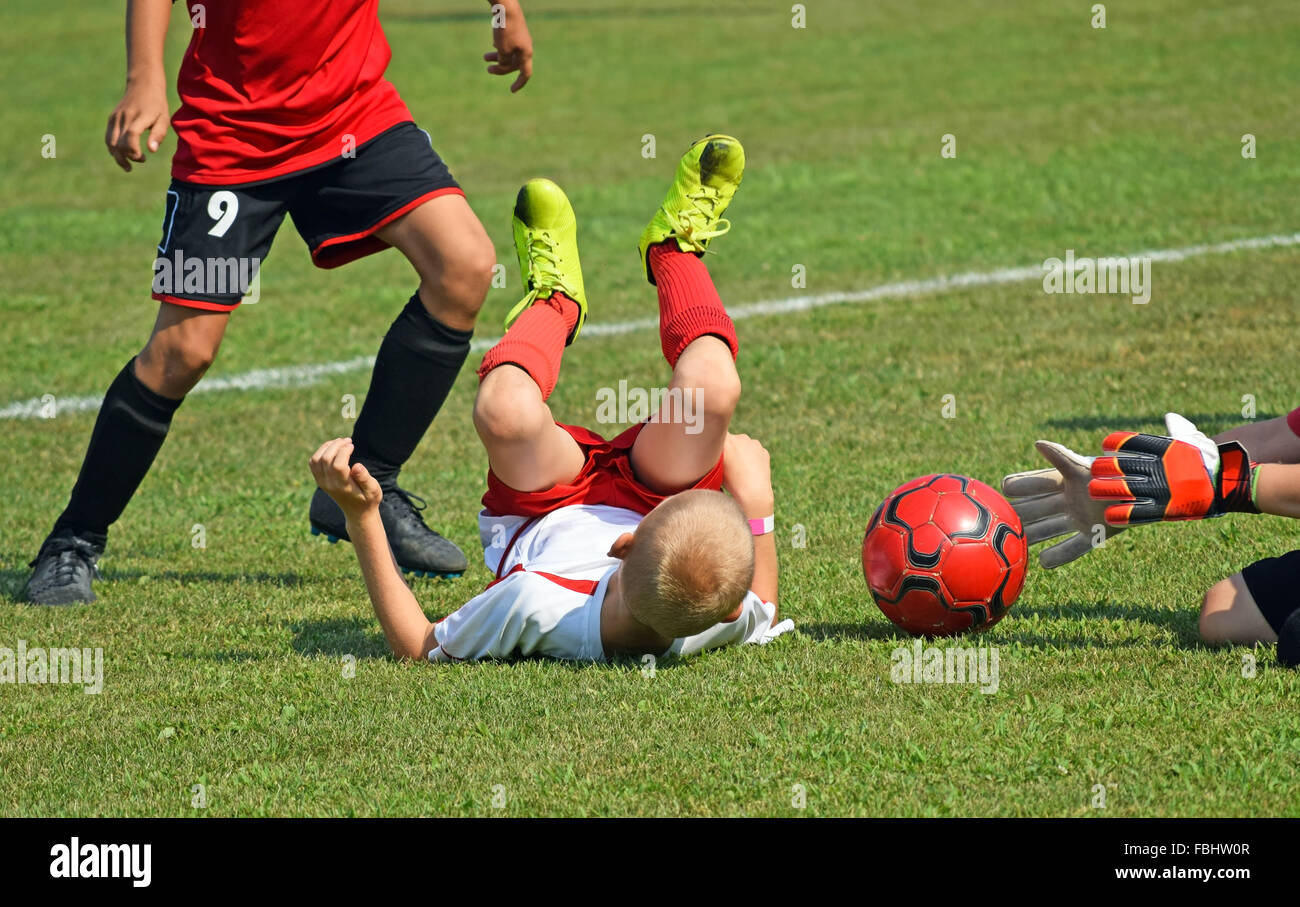 Children are playing soccer Stock Photo - Alamy