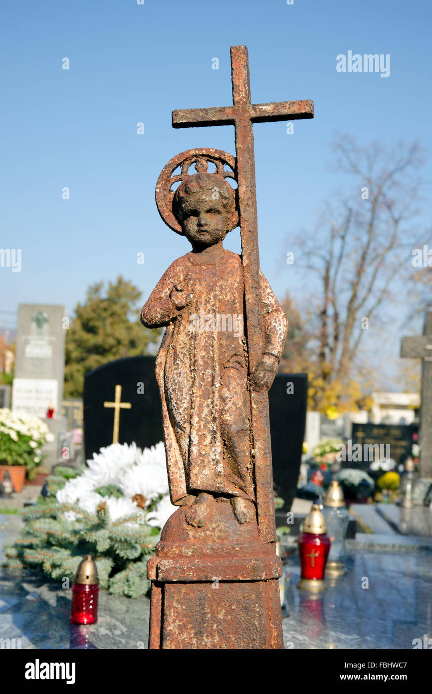 The child Jesus with cross Stock Photo - Alamy