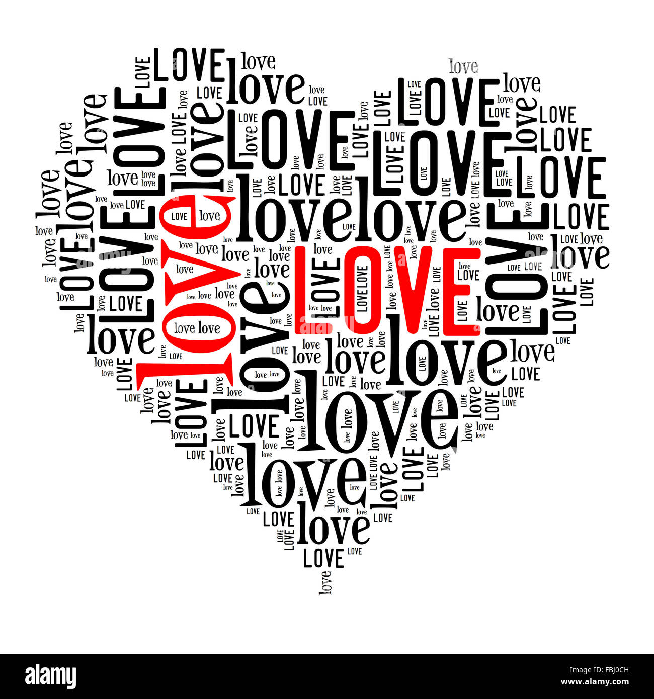 Word love on sticker Cut Out Stock Images & Pictures - Alamy