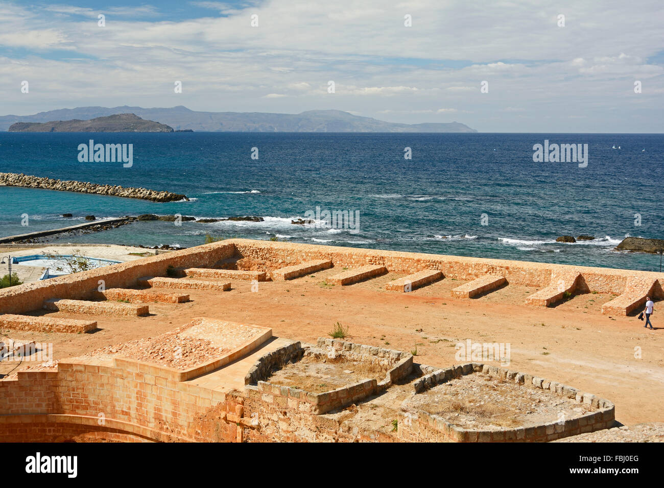 Crete, fort of Chania Stock Photo - Alamy