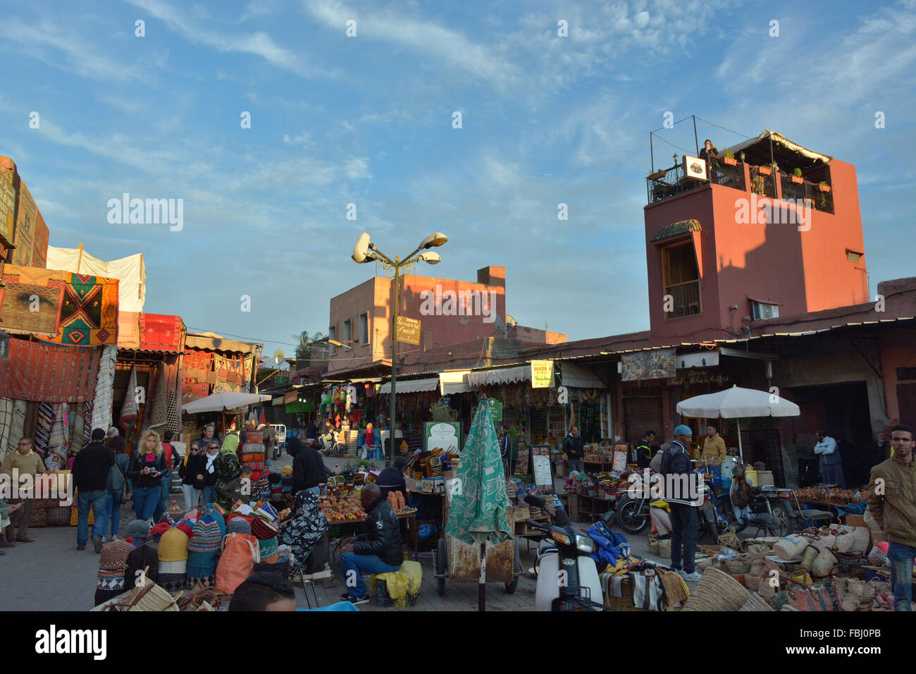 Marrakech street view Stock Photo - Alamy