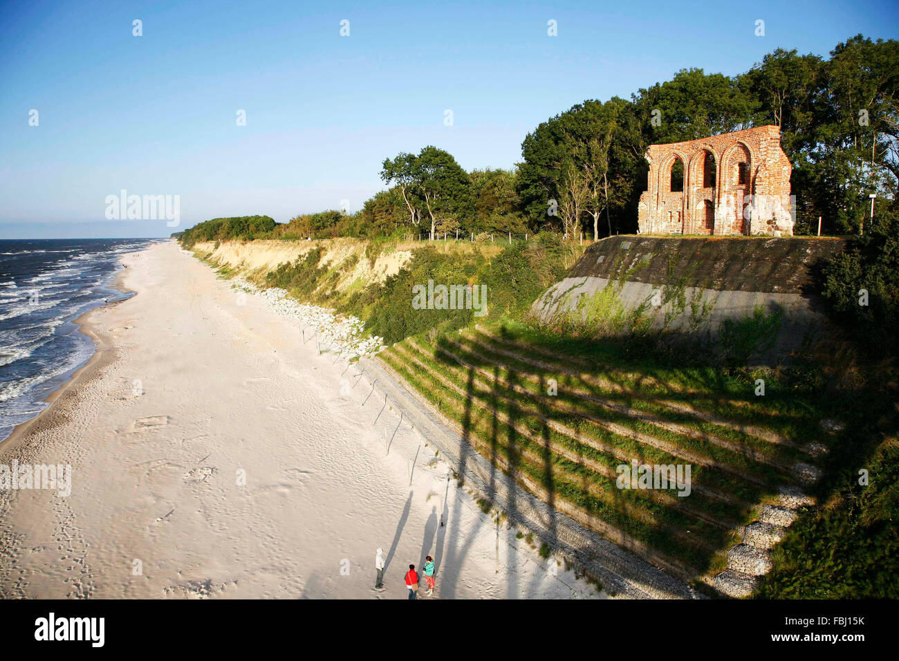 Poland, West Pomeranian, Trzesacz, German Hoff an der Ostsee, St ...