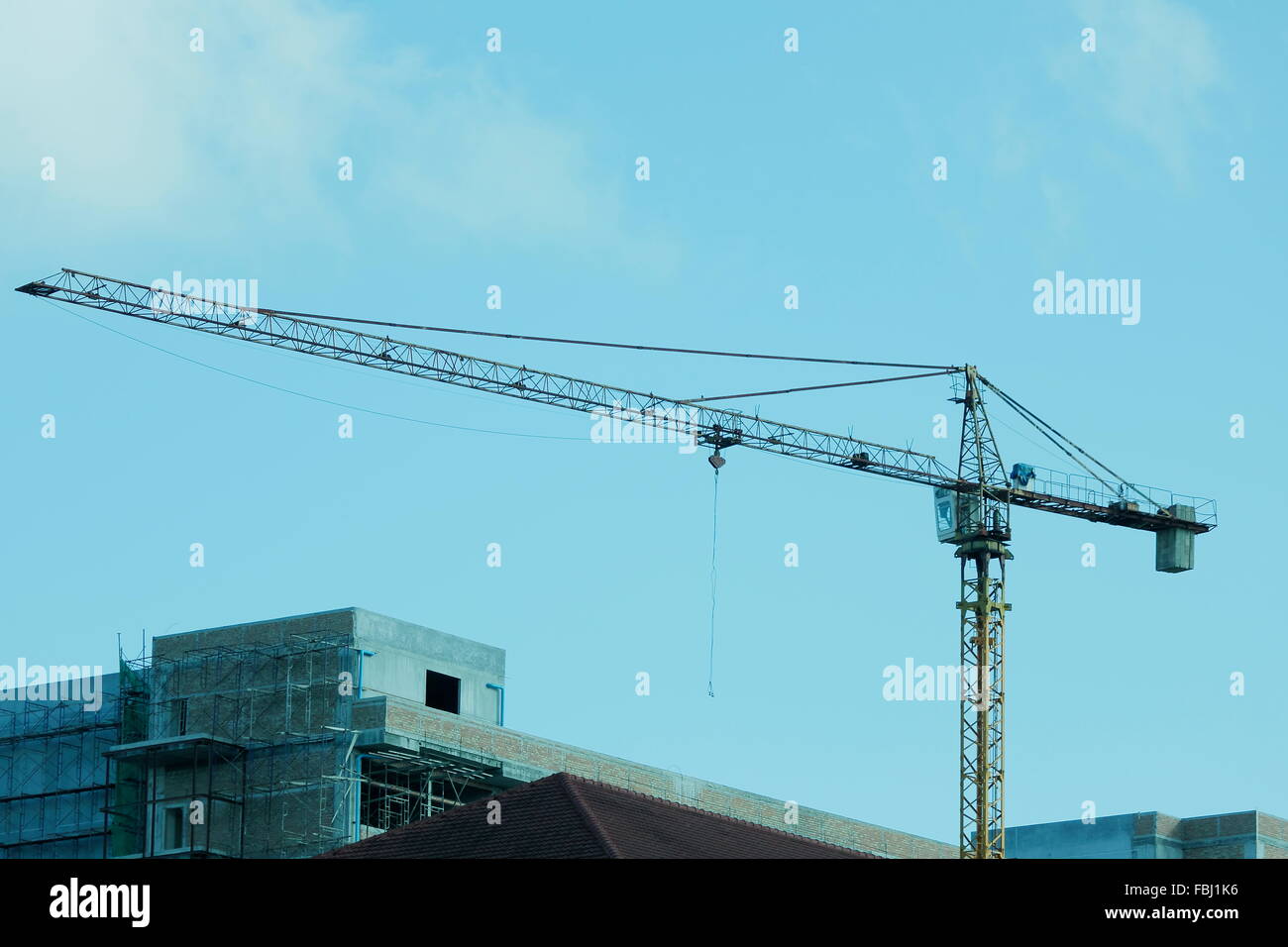 Machine hoisting construction material hi-res stock photography and ...