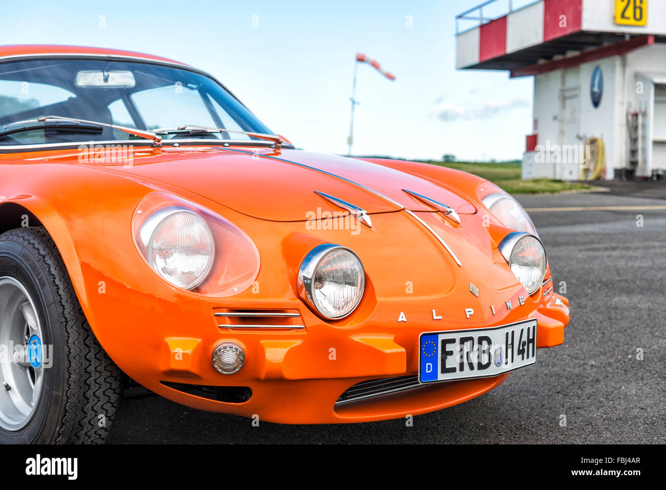 Michelstadt, Hesse, Germany, Renault Alpine A110 1300 S, orange, built ...