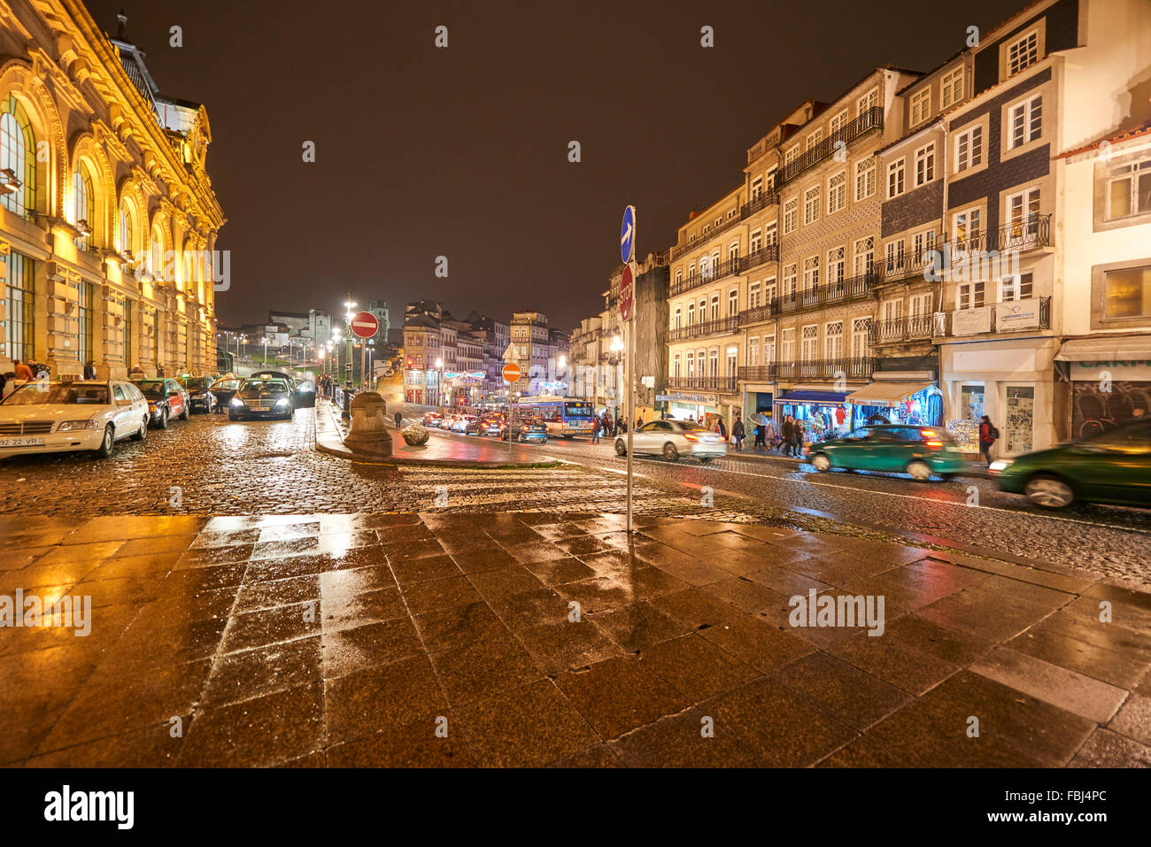 Porto at Night, Portugal Stock Photo - Alamy