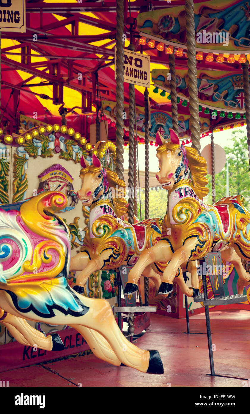 City, carousel, childhood, amusement Stock Photo - Alamy