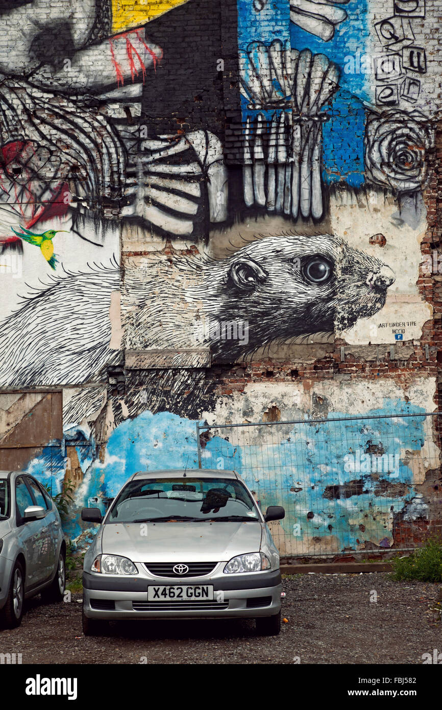 Houses, city, graffiti, architecture Stock Photo - Alamy