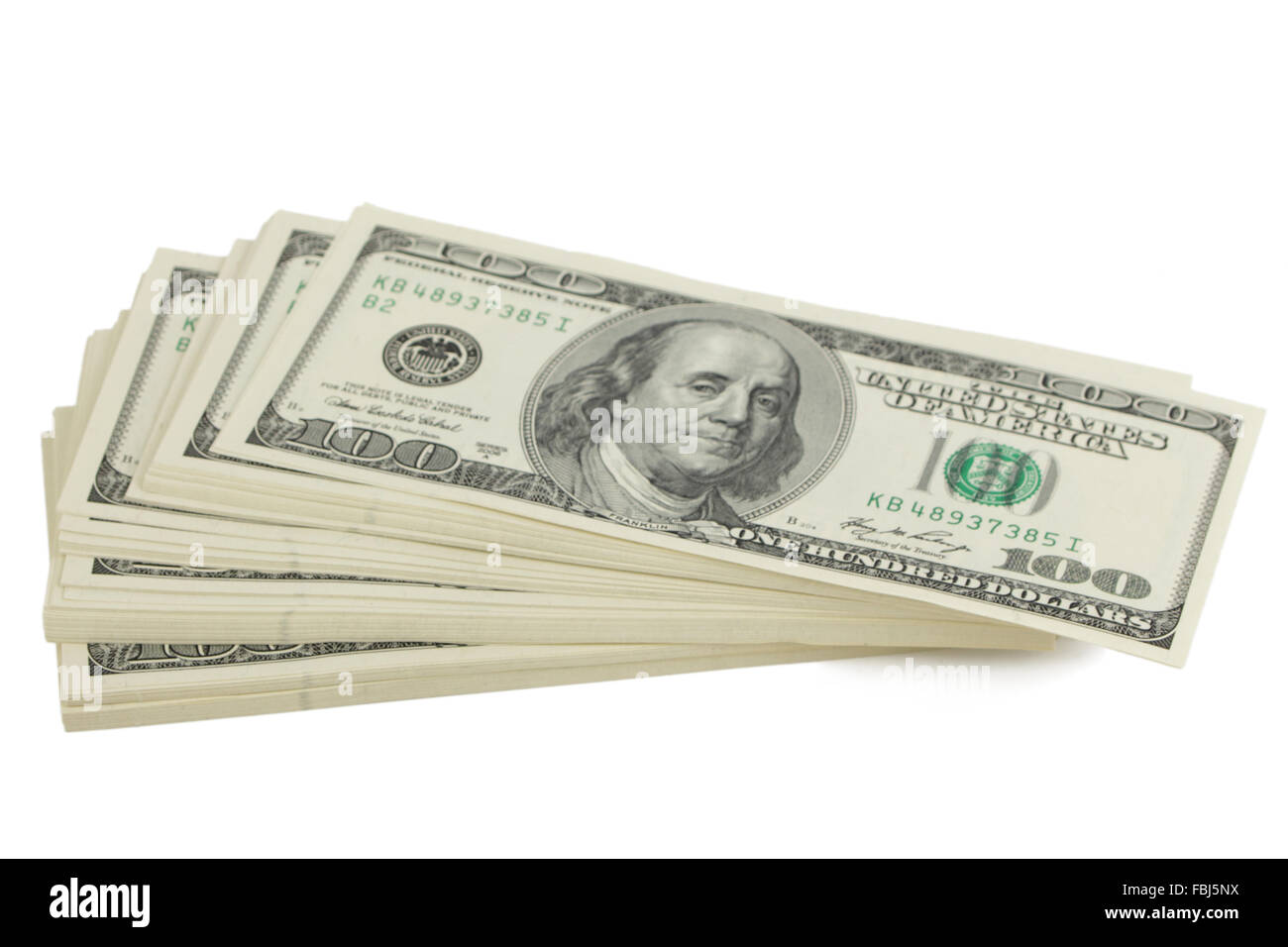 Pack of dollars Stock Photo - Alamy