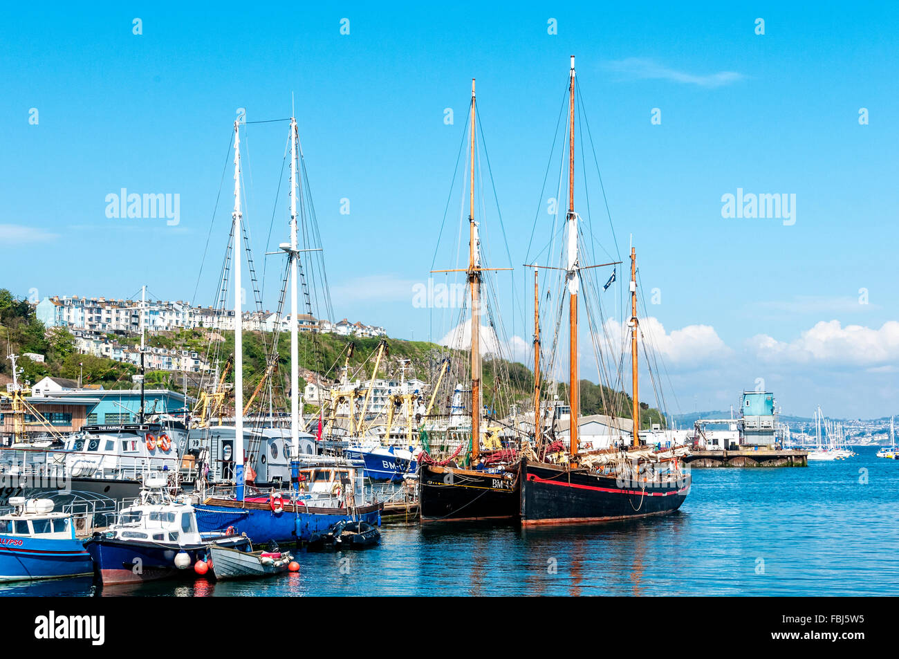 Leader brixham sailing trawler hi-res stock photography and images - Alamy