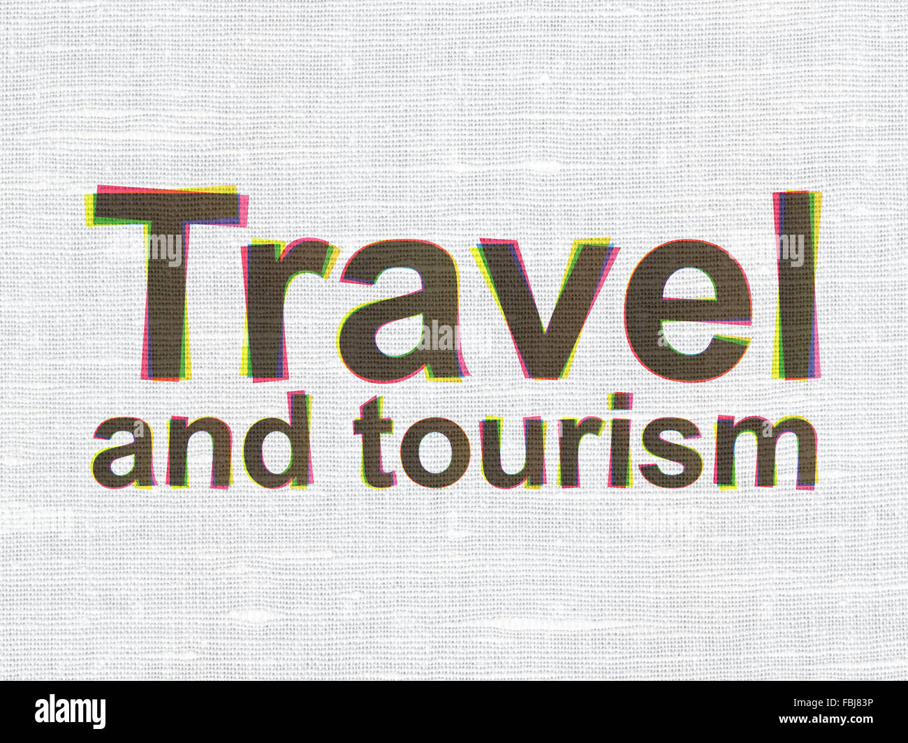 Vacation concept: Travel And Tourism on fabric texture background Stock ...