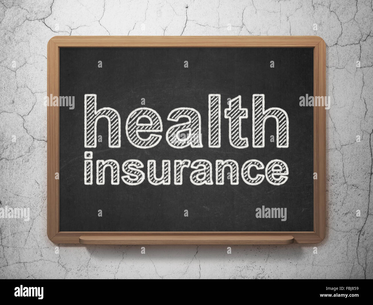 Insurance concept: Health Insurance on chalkboard background Stock ...