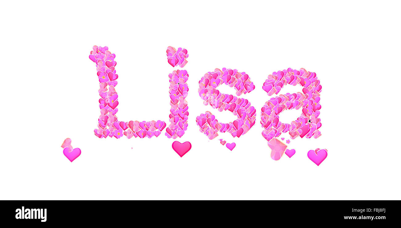 Lisa typography Cut Out Stock Images & Pictures - Alamy