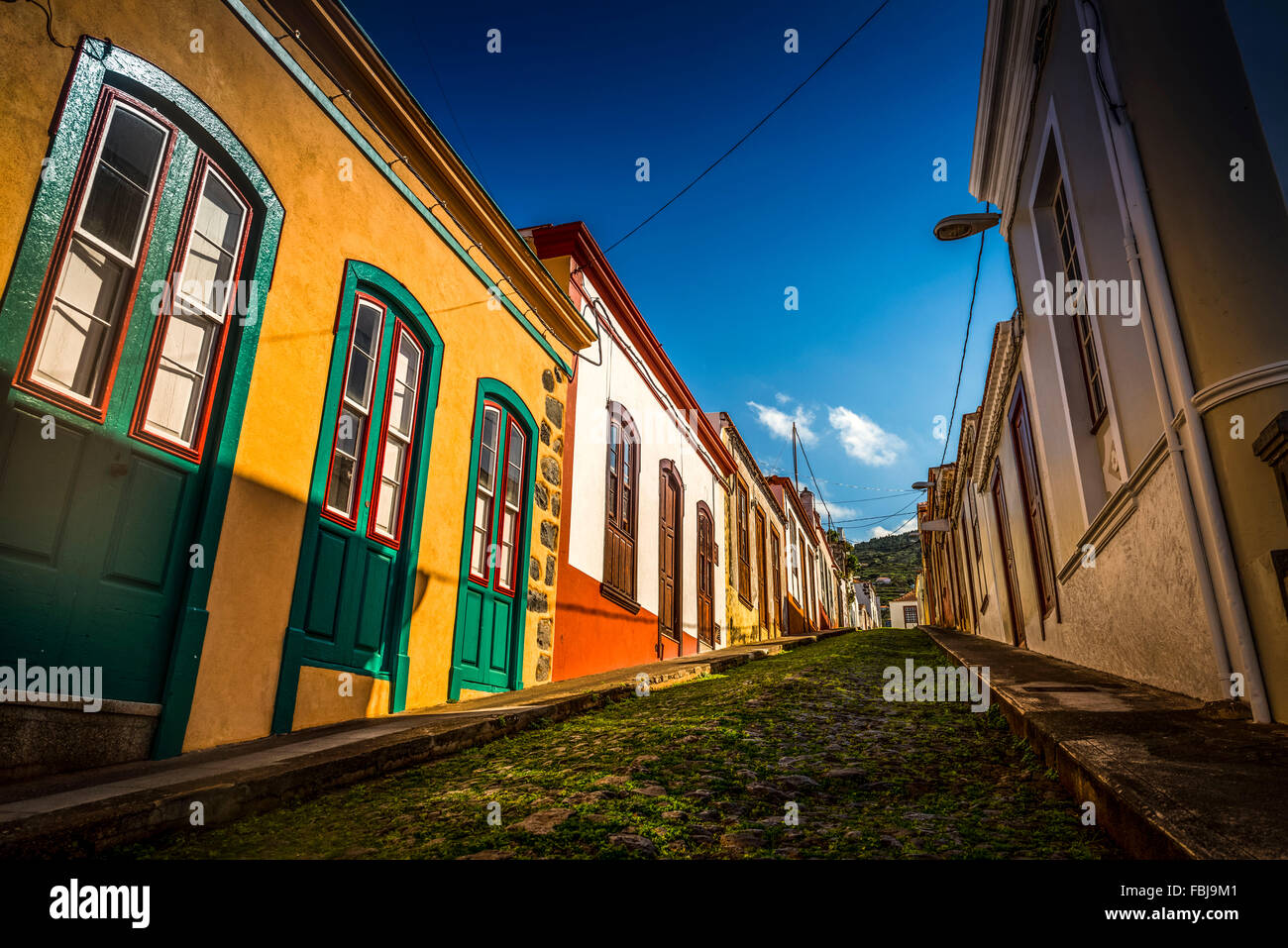 Spain, the Canaries, La Palma, Garafia, village, houses Stock Photo - Alamy