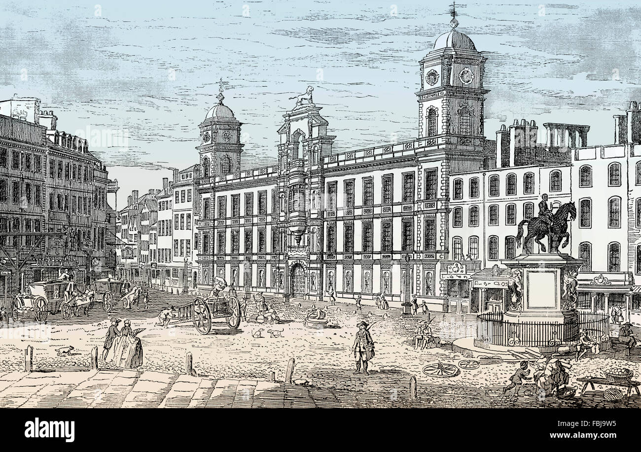 Northumberland House or Suffolk House, 1752, London, England Stock ...