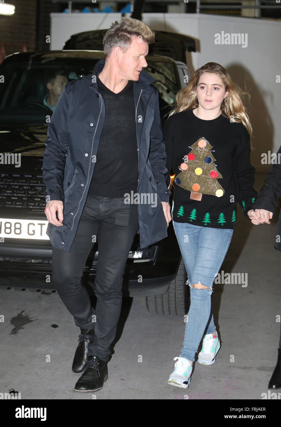 Gordon Ramsay and his daughter Matilda outside ITV Studios Featuring ...
