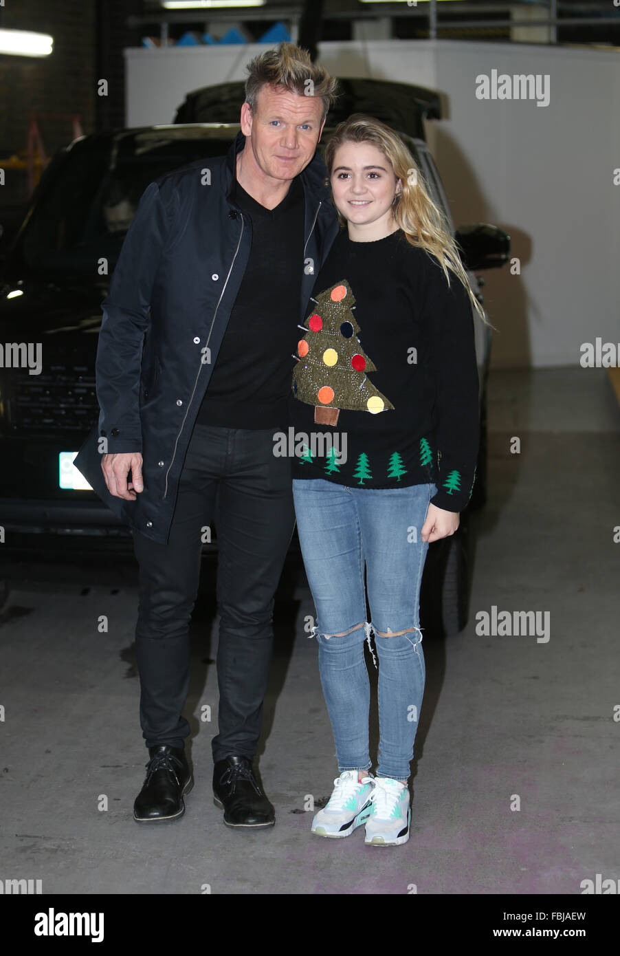 Gordon Ramsay and his daughter Matilda outside ITV Studios Featuring ...