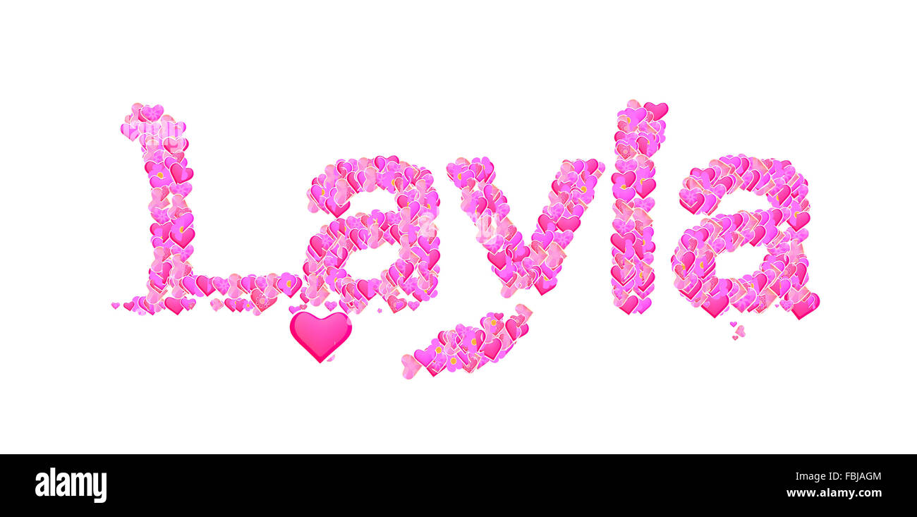 Layla typography hi-res stock photography and images - Alamy