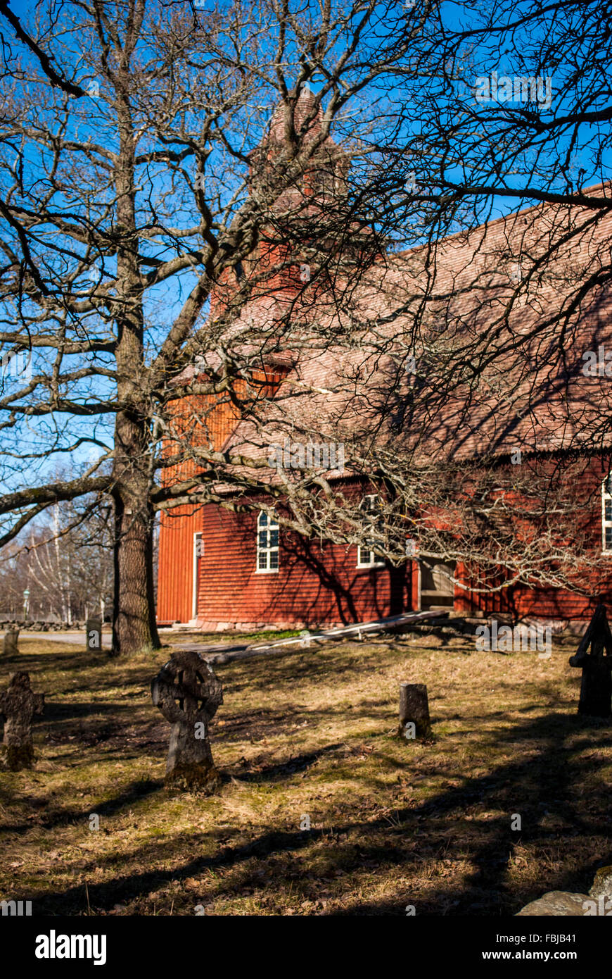 Seglora church, Skansen, Stockholm Stock Photo - Alamy