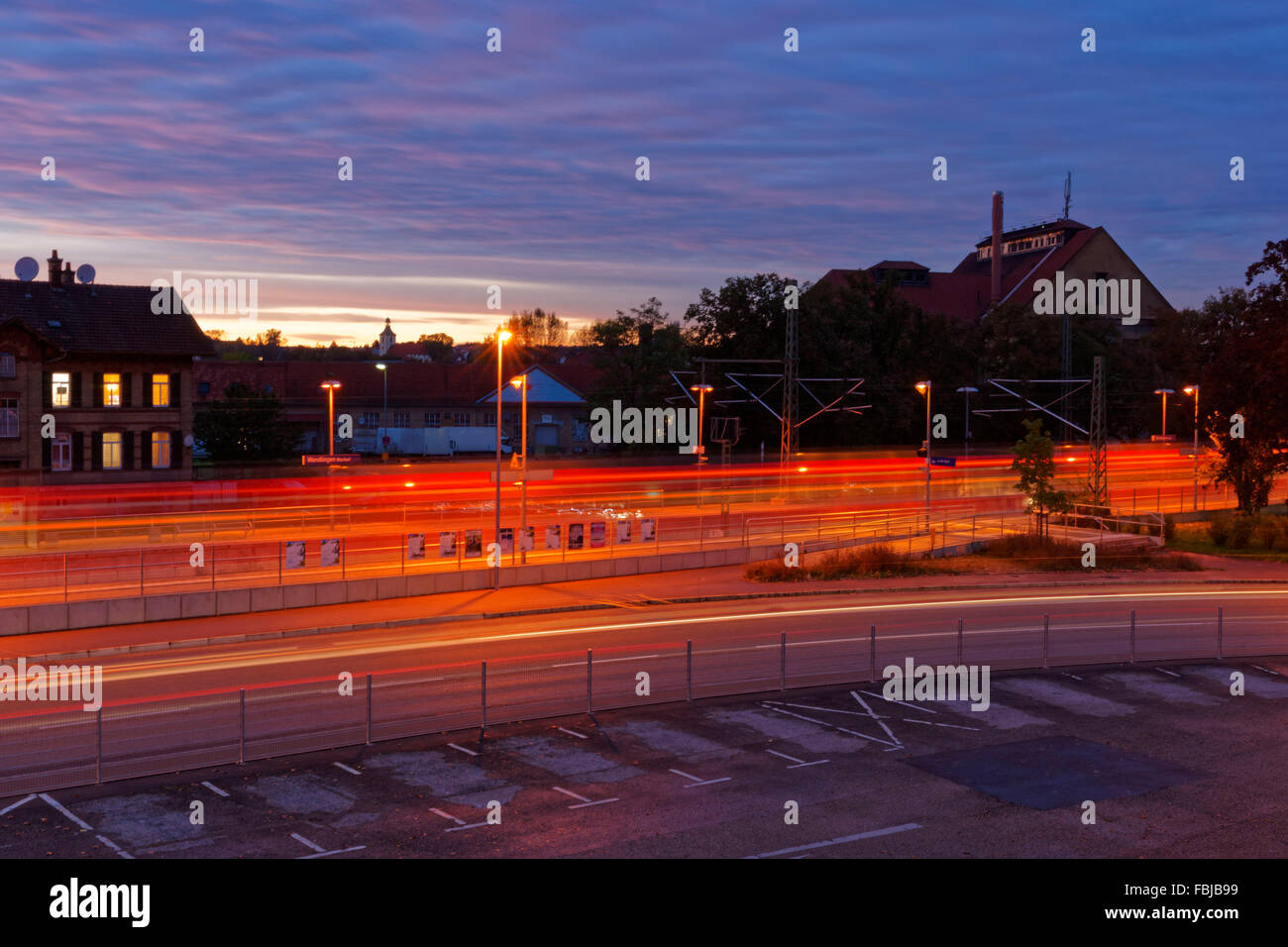 New railway station of Wendlingen on the Neckar Stock Photo - Alamy
