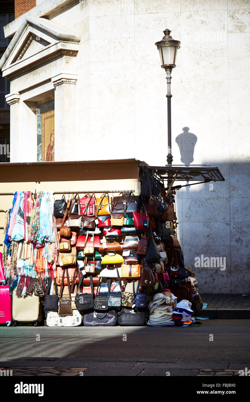 Stall leather handbags hi-res stock photography and images - Alamy
