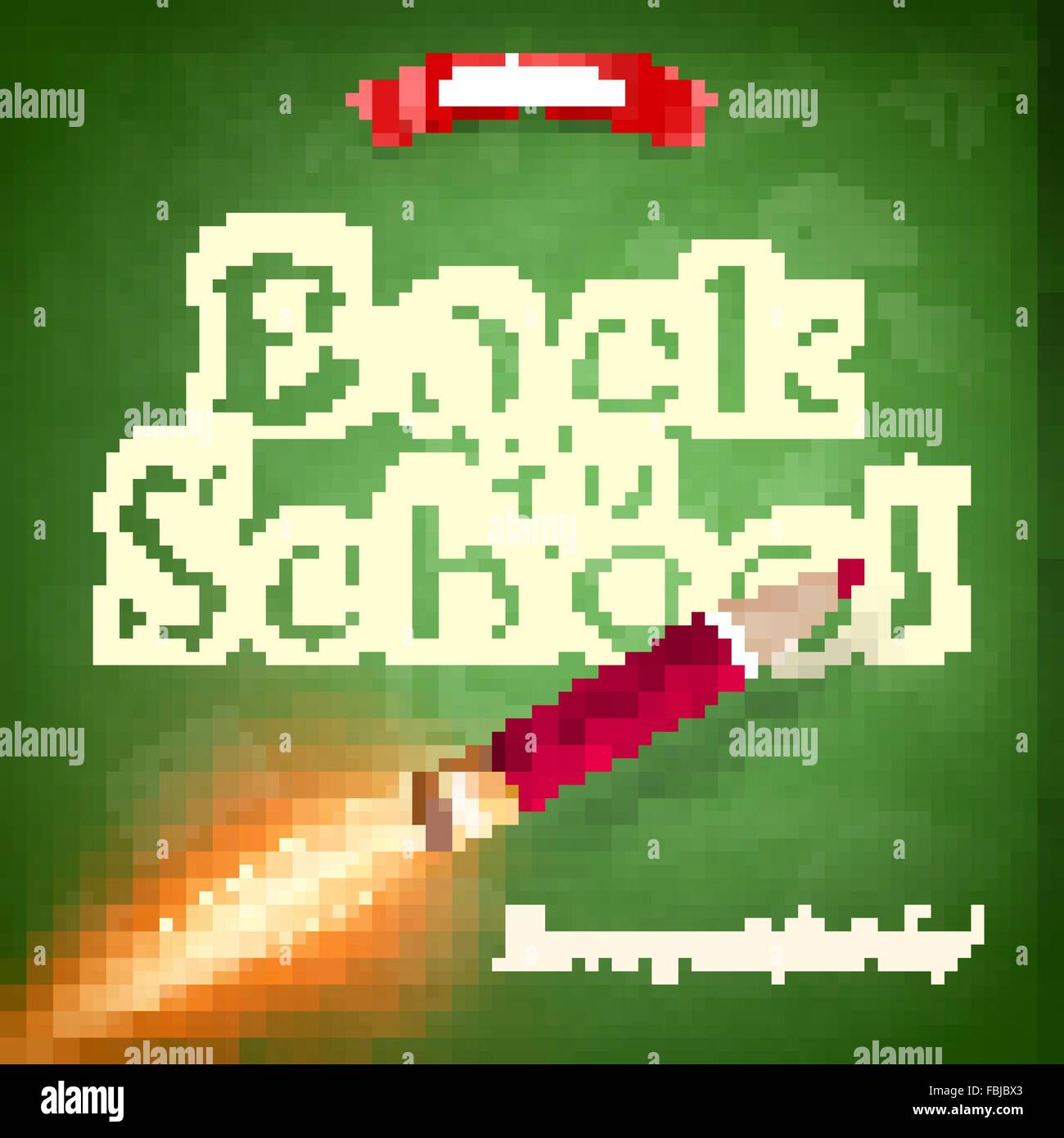 Paper rocket notebook school Stock Vector Images - Alamy