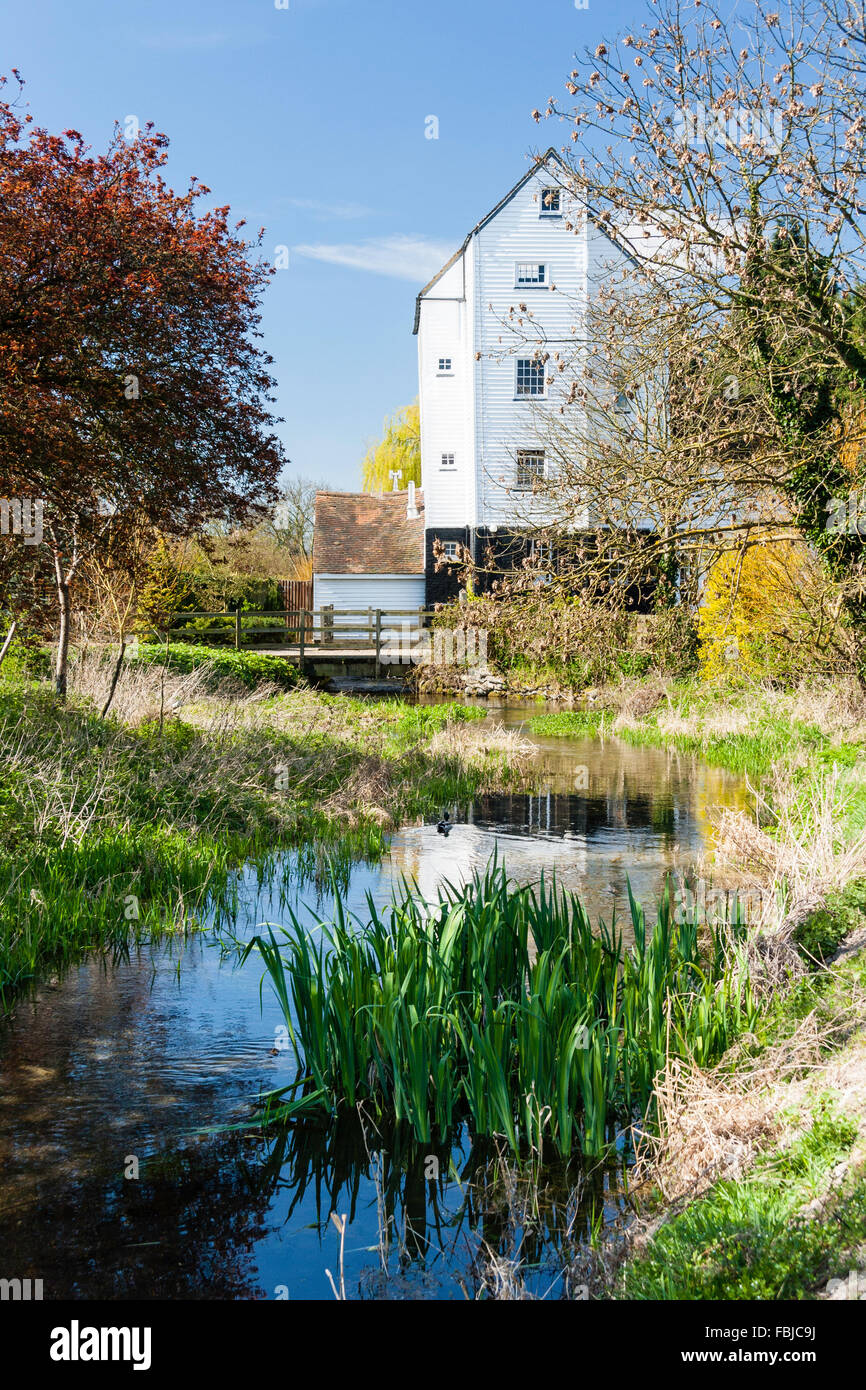 Littlebourne Water Mill in Kent. AKA Ickham mill. Stream running by ...