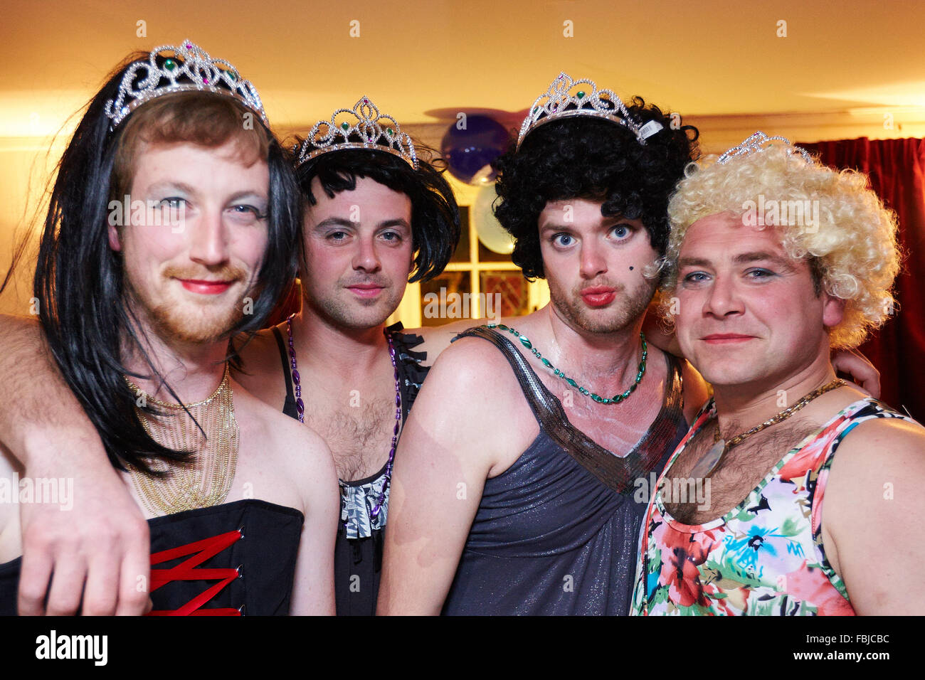 Pub regulars in drag during a charity waxing event raising money for ...