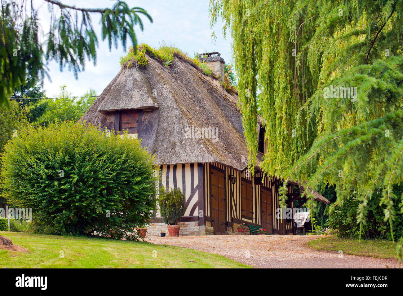 classical residential house in the Normandy Stock Photo - Alamy