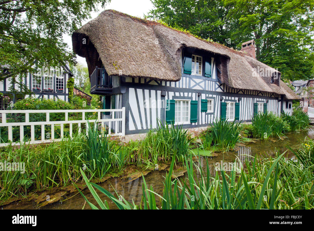 typical houses of the Normandy Stock Photo - Alamy
