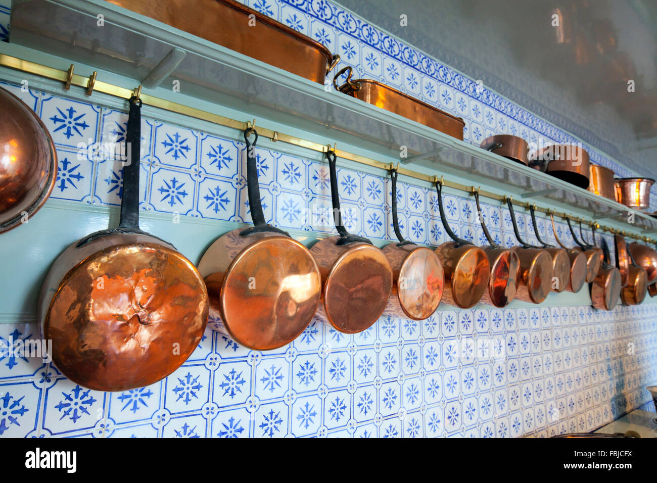 Kitchen in the Fondation Claude Monet Stock Photo - Alamy
