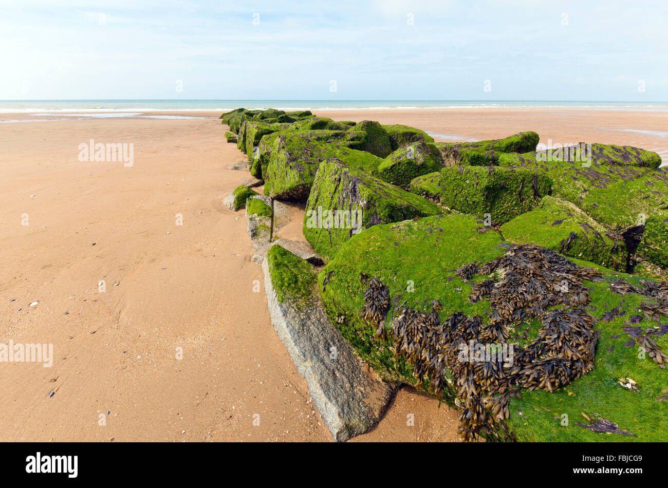 Beach of Houlgate Stock Photo - Alamy