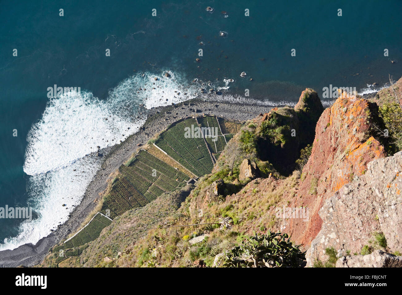 Madeira, view fom the Cabo Girão on the sea Stock Photo - Alamy
