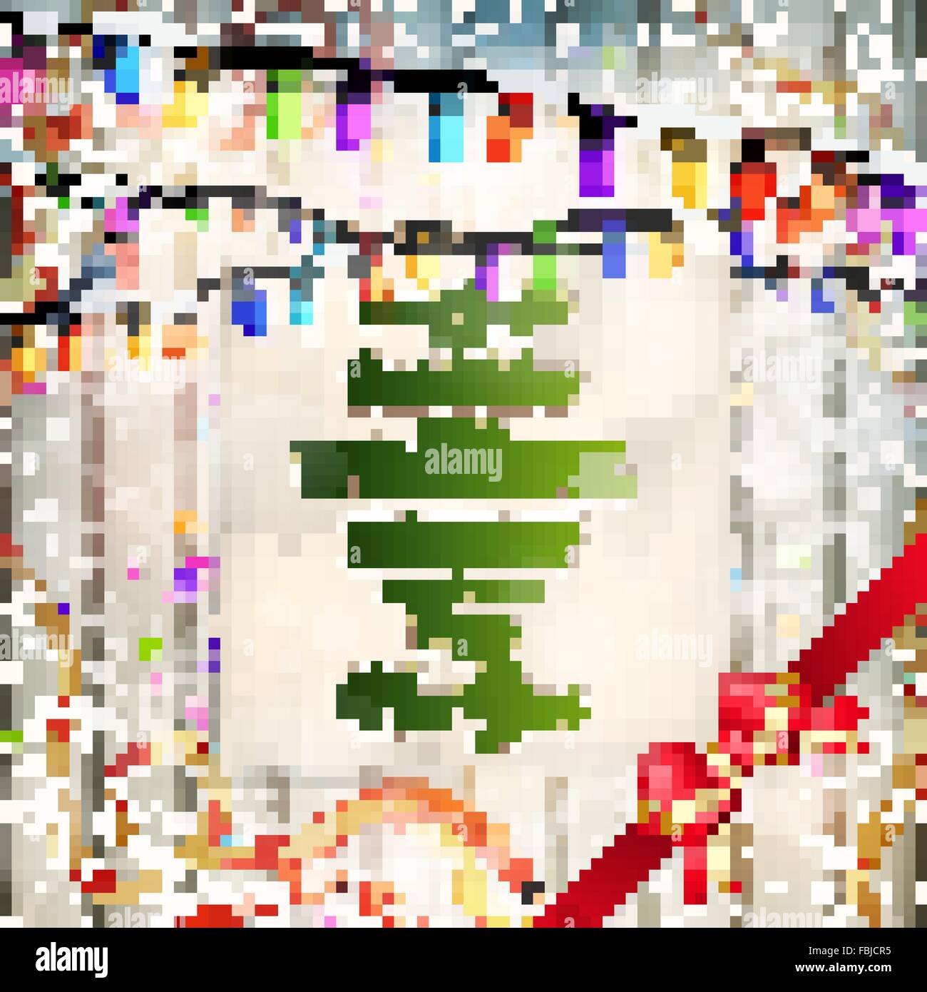 New year table decoration Stock Vector Images - Alamy