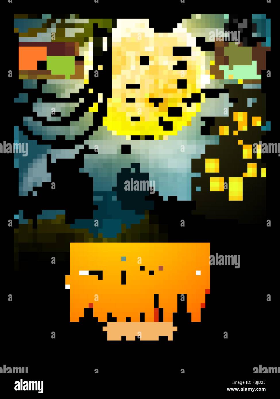 Spooky halloween nightmare scene Stock Vector Images - Alamy