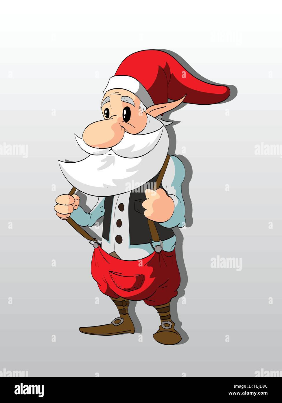 Christmas background white elf Stock Vector Images - Alamy