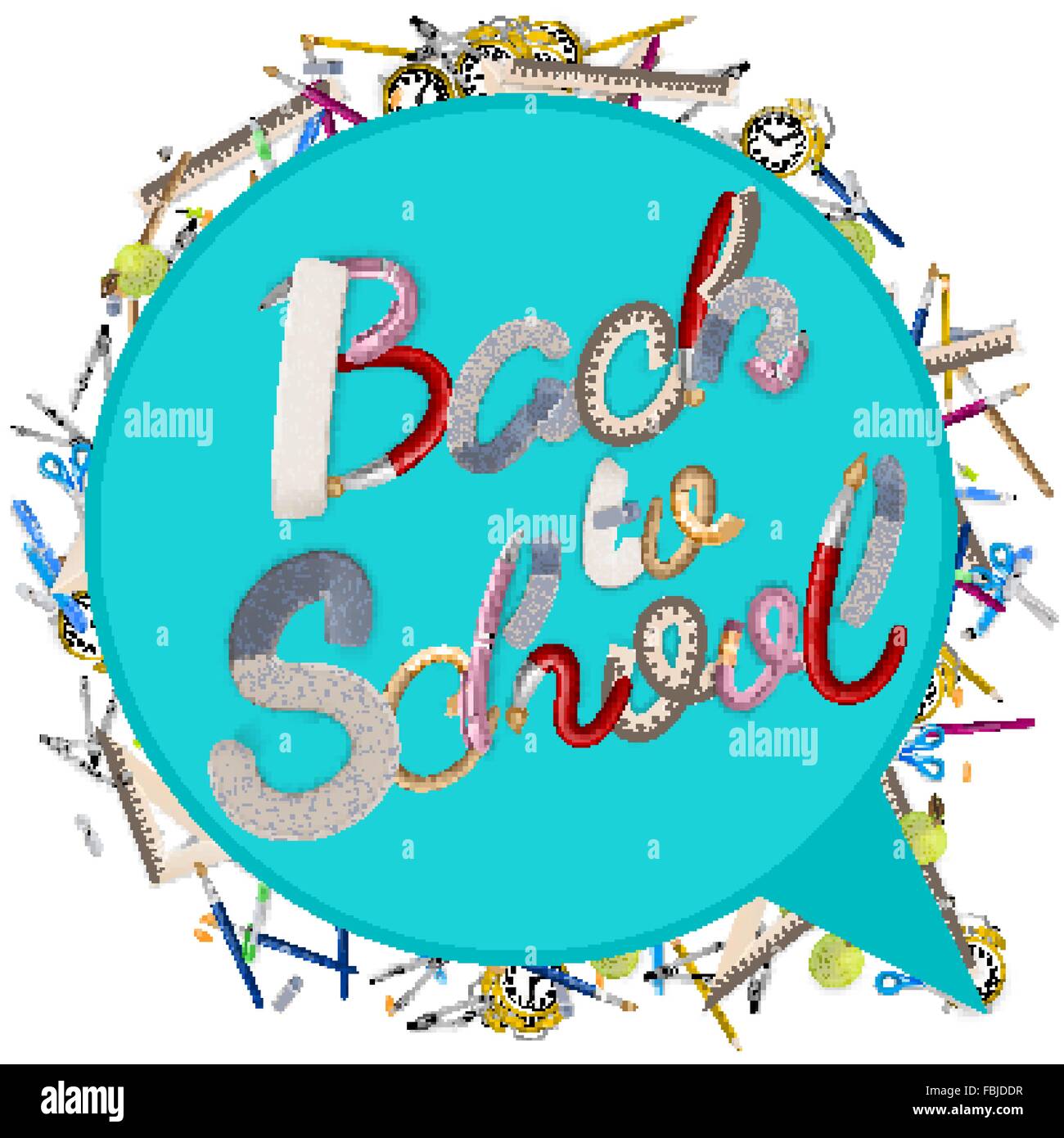 Freehand drawing back school Stock Vector Images - Alamy