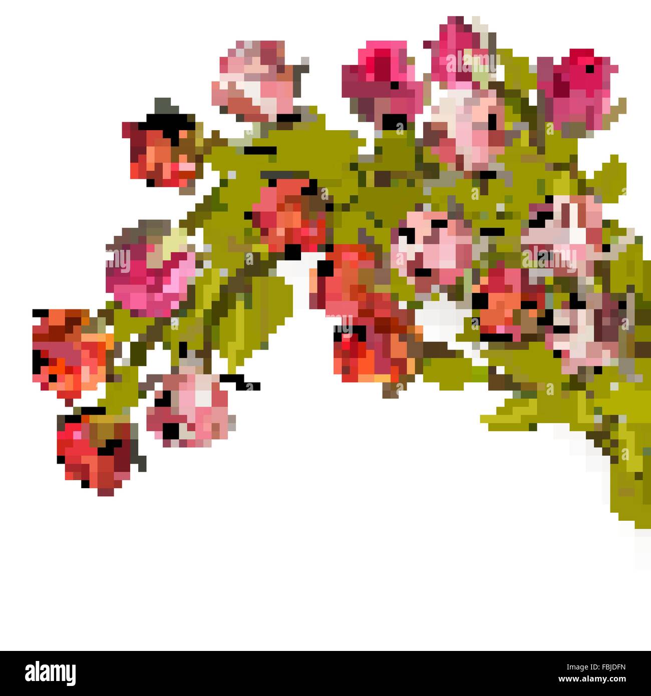 Growing roses isolated Stock Vector Images - Alamy