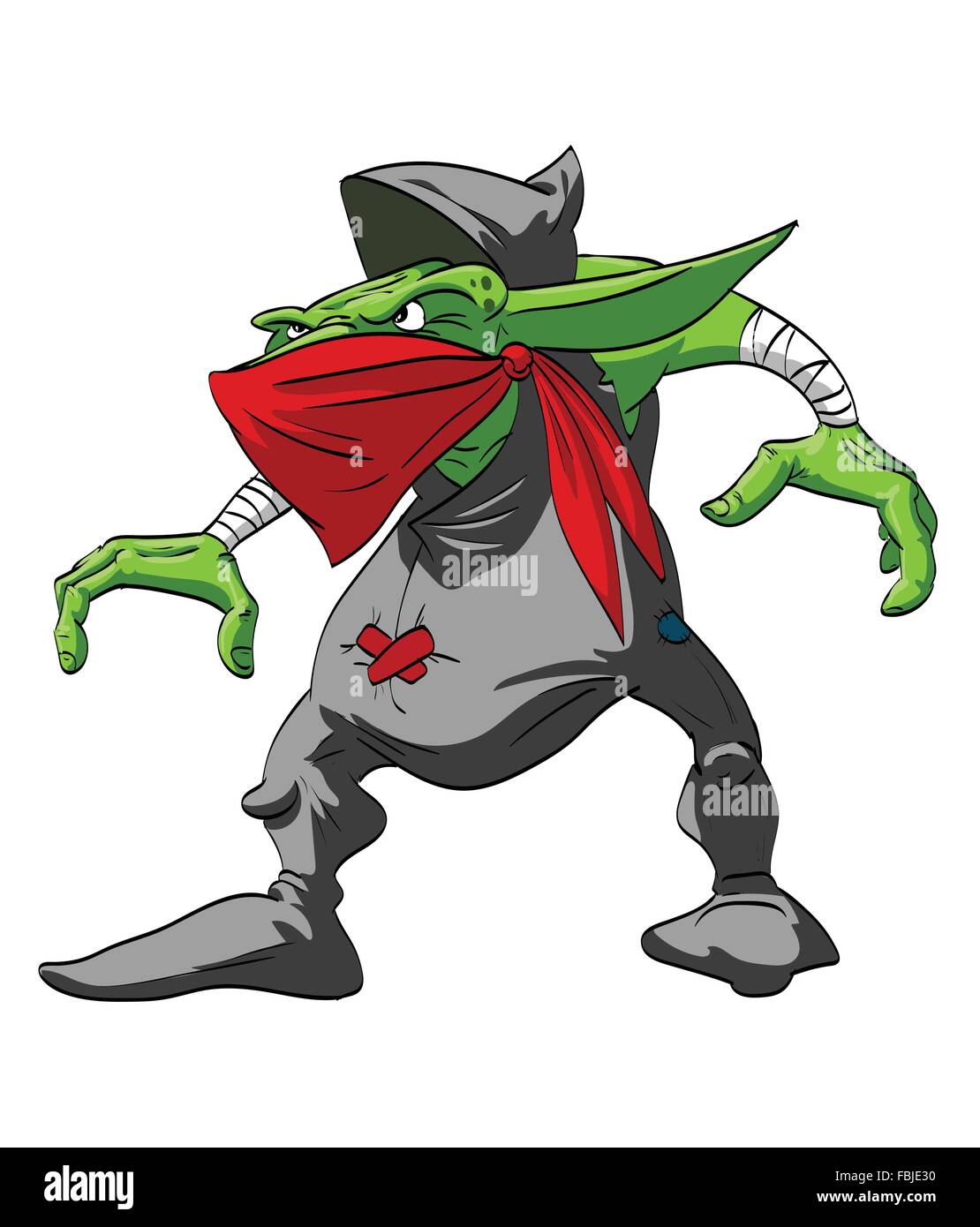Colorful vector illustration of a goblin rogue or a thief Stock Vector ...