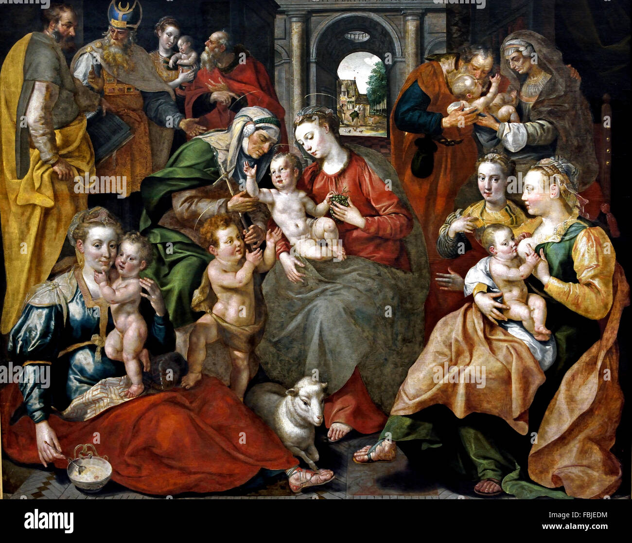 MAARTEN DE VOS THE FAMILY OF SAINT ANNE 1585 Flemish Belgian Belgium ...