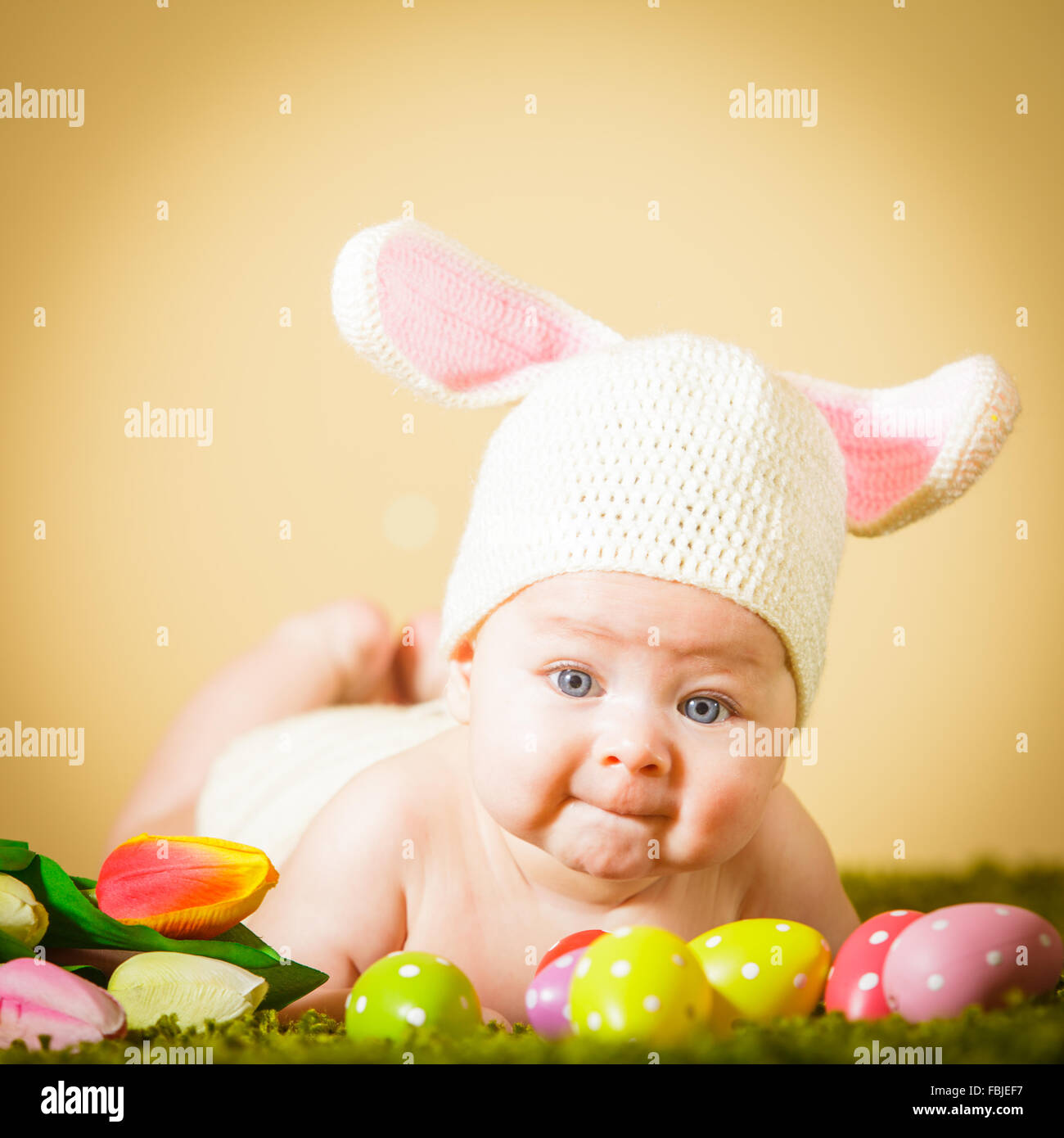 Baby Easter bunny Stock Photo - Alamy