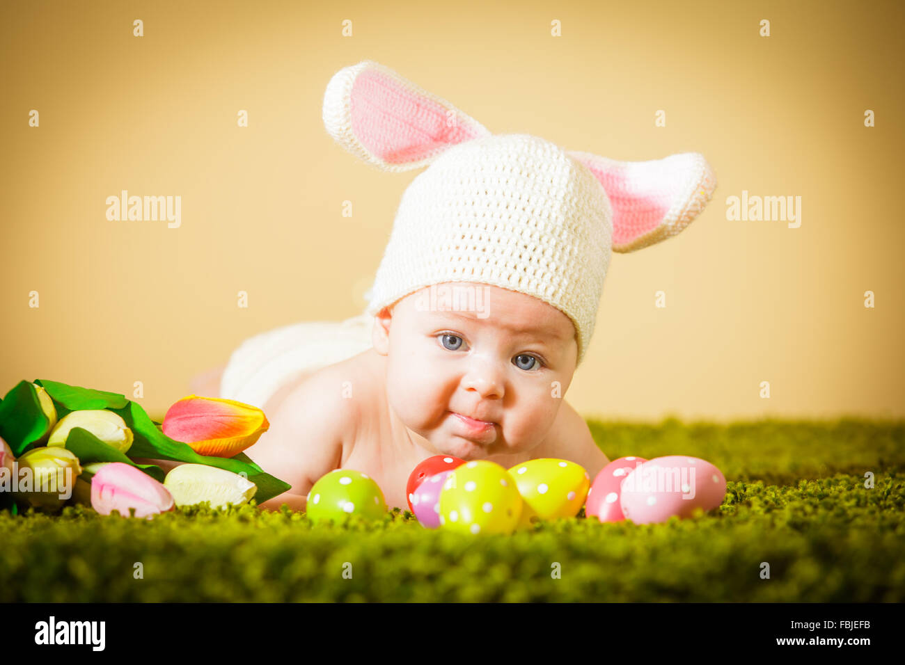 Baby Easter bunny Stock Photo - Alamy