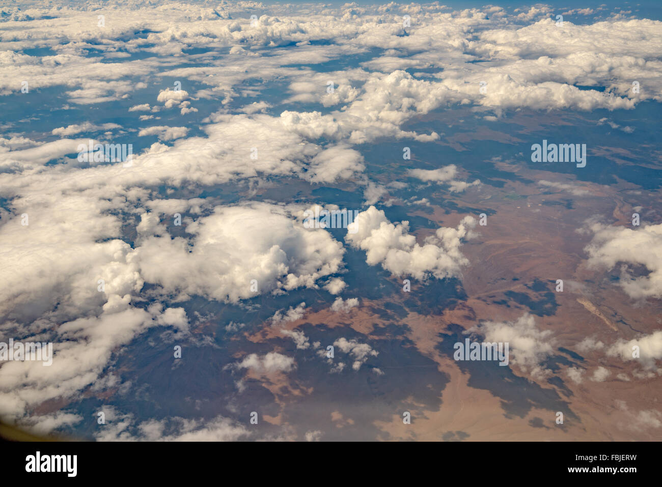 Clouds over America as seen from an Airplane Stock Photo - Alamy