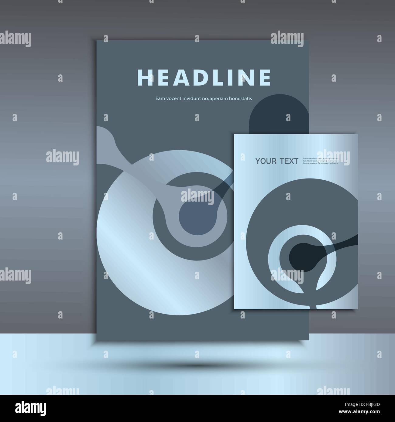 Abstract figure on the cover template A4. Vector design Stock Vector ...