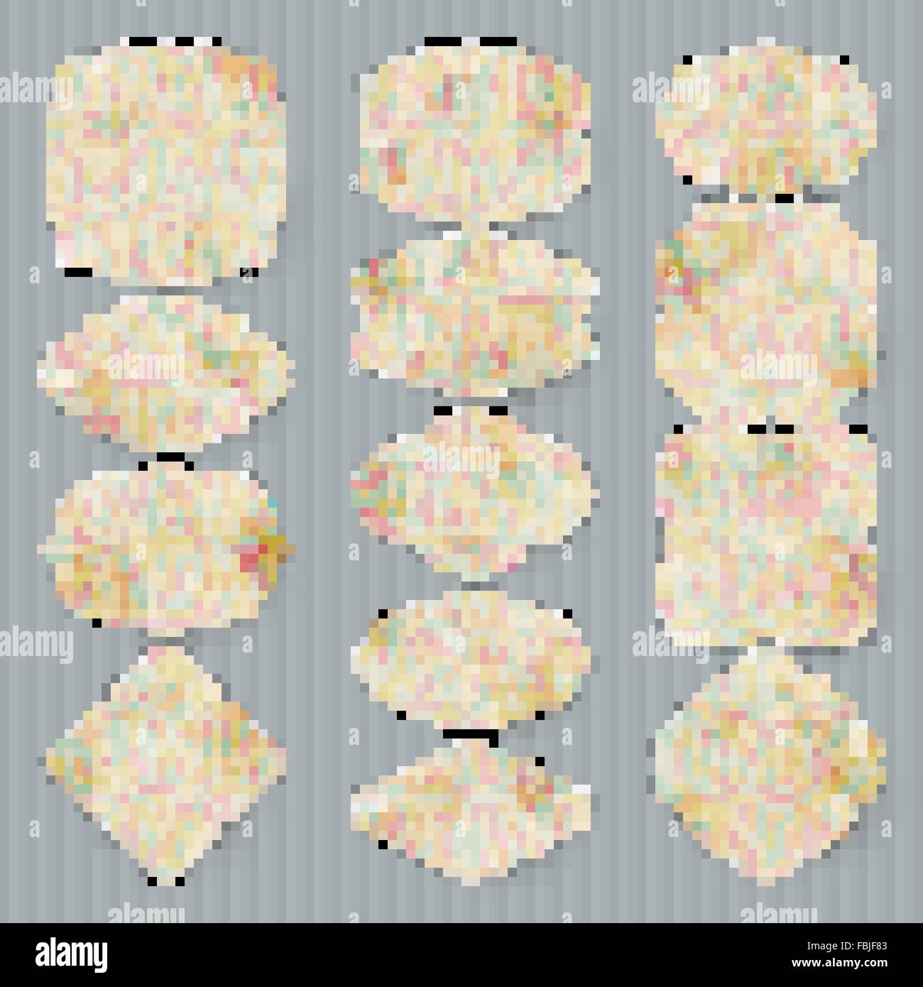 Vintage polka dot Frames Set. EPS 10 Stock Vector Image & Art - Alamy